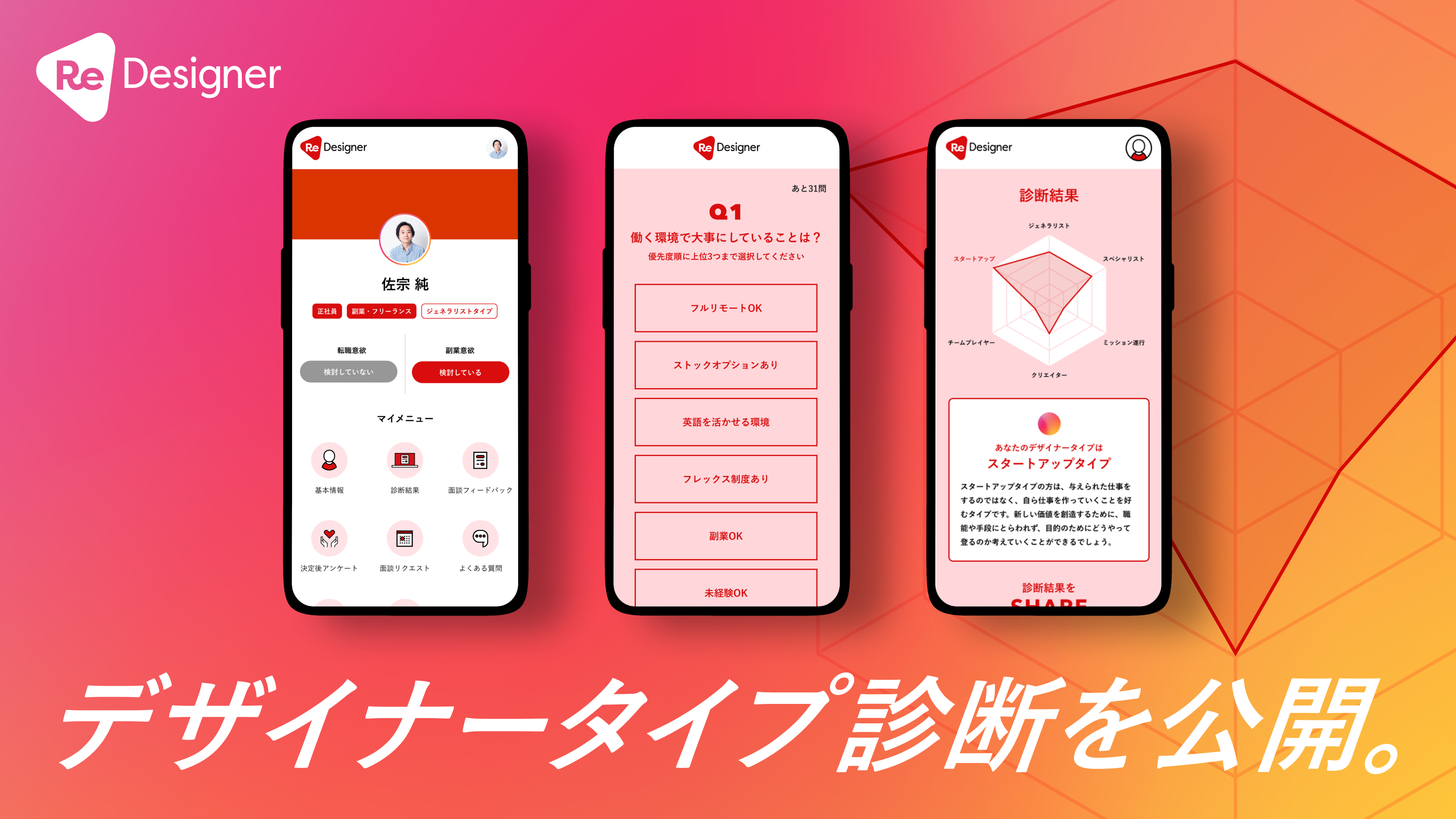 1,400名のデザイナー面談のノウハウを詰め込んだReDesigner『デザイナータイプ診断』の裏側｜Goodpatch Blog グッドパッチブログ